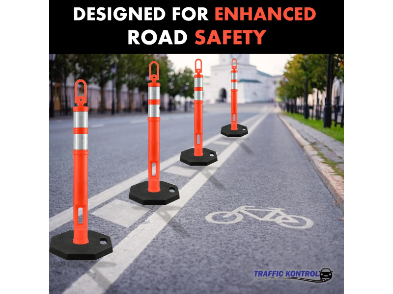 Traffic Kontrol® Orange Traffic Delineator Posts