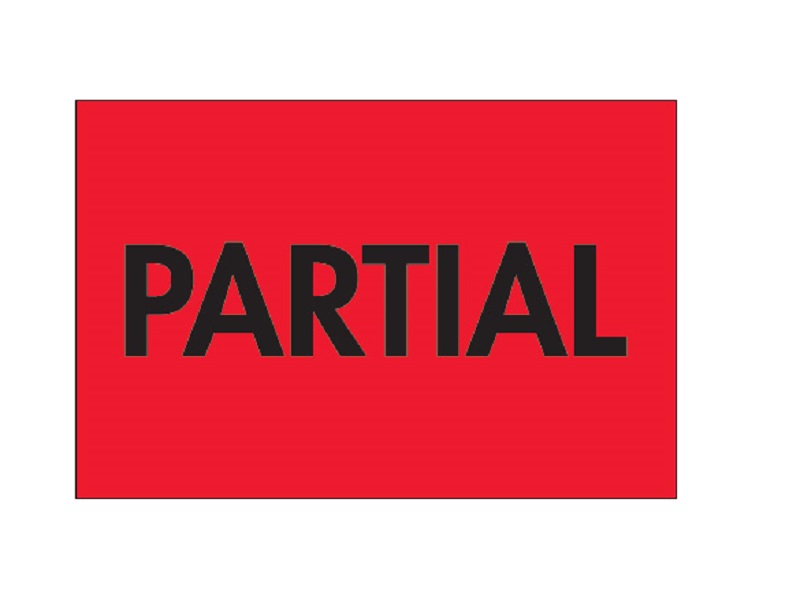 "Partial" Fluorescent Red Labels