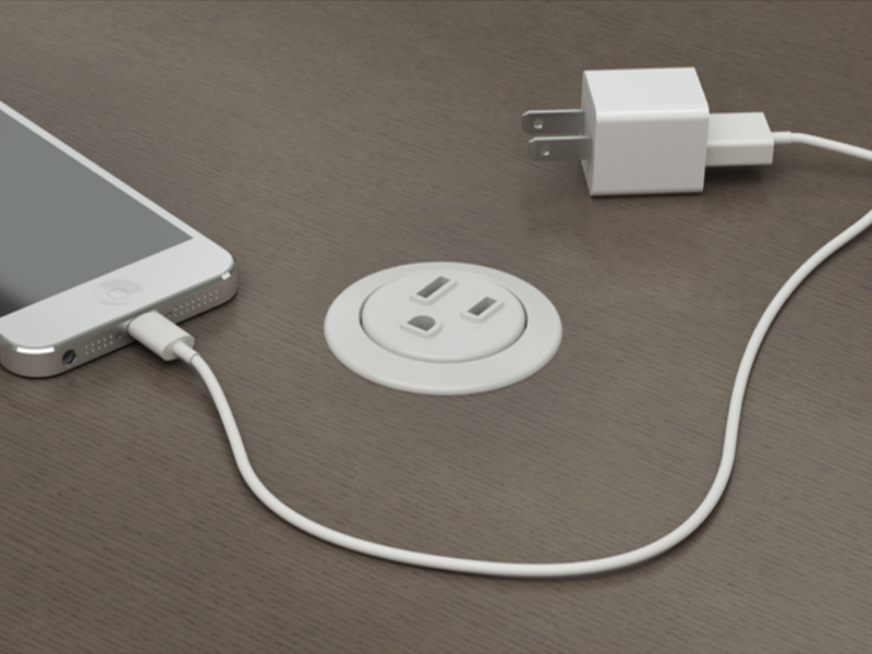 Pepper AC Power Desk Outlet