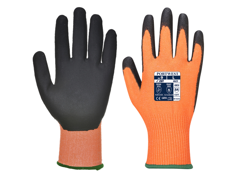 Hi Vis Cut Resistant Glove | A4 Cut Proof Gloves
