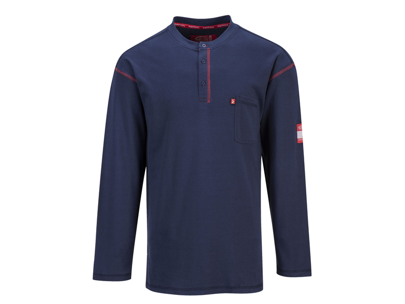 Portwest® Bizflame Flame Resistant (FR) Henley Shirt - FR02
