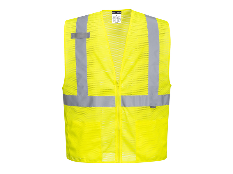 Zip Up Hi Vis Mesh Vest | Safety Vest