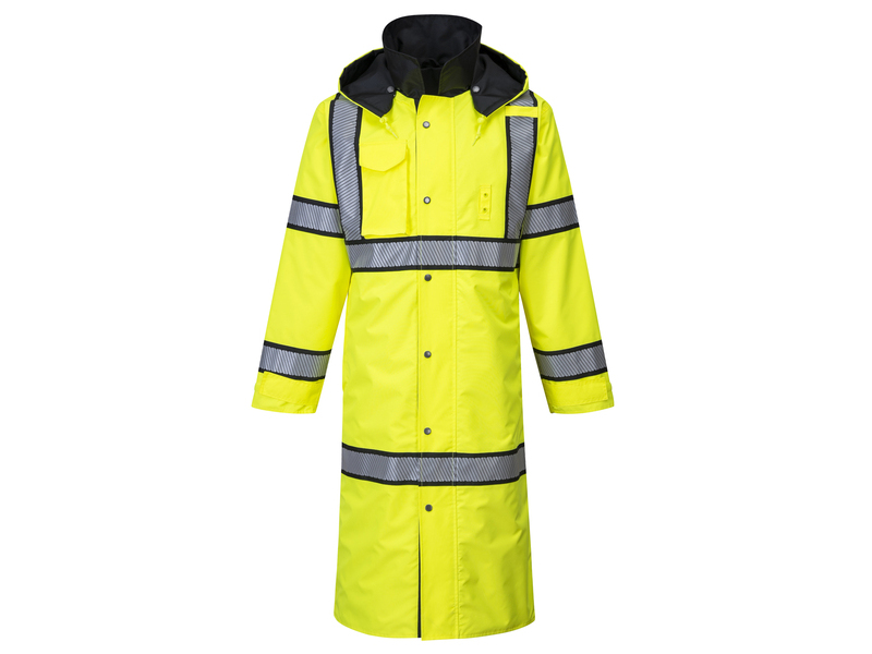 Hi Vis Reversible Raincoat | Long Coat