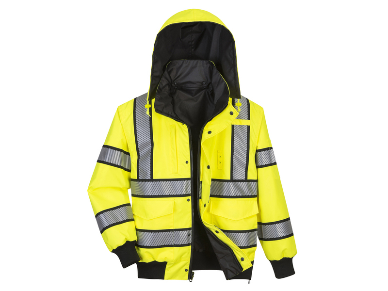 Hi Vis Reversible Bomber Jacket | Waterproof Coat
