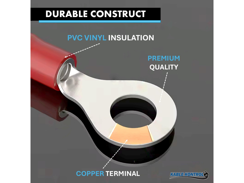 Ring Terminal Connector - PVC Vinyl Insulated