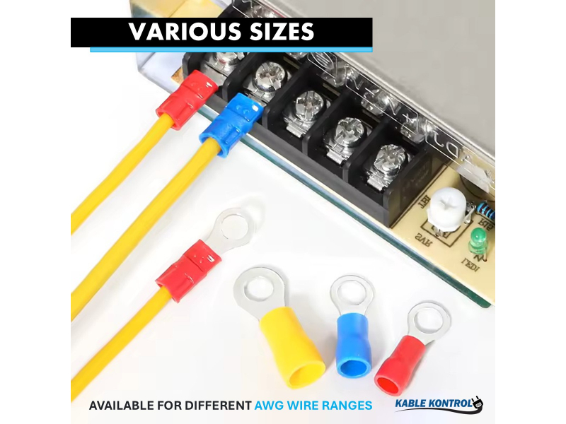 Ring Terminal Connector - PVC Vinyl Insulated