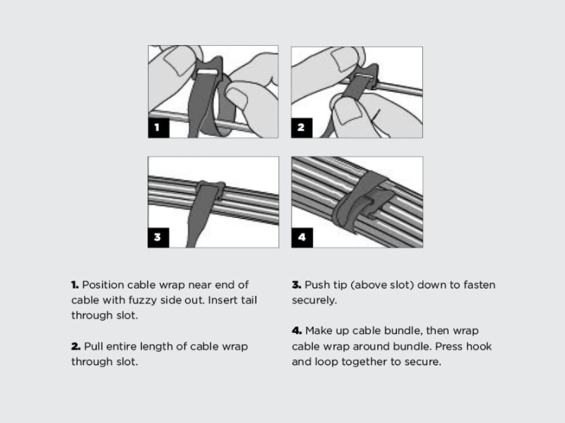 1 inch wide Rip-Tie Lite Black