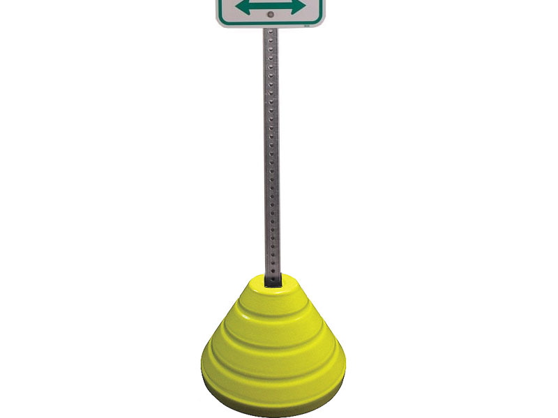 Rubber Sign Post Bases