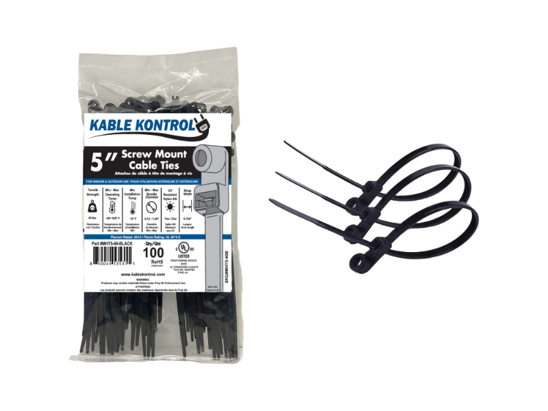 Screw Mount Cable Ties | Zip Ties With Screw Hole | Mounted Head Zip ...