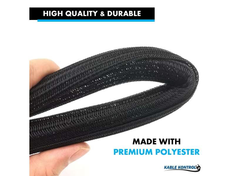 Side Entry Wrap Around Braided Sleeving | Flexible Cable Sleeve