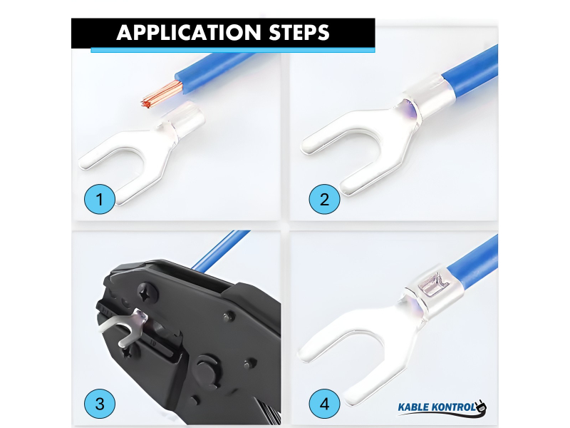 Non Insulated Spade Wire Terminal - Electrical Connector
