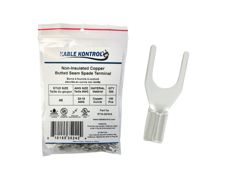 Non Insulated Spade Wire Terminal - Electrical Connector