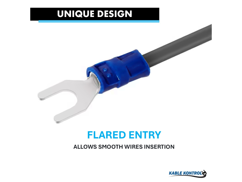 Spade Connector - Electrical Wire Terminal - Male - Nylon Insulated