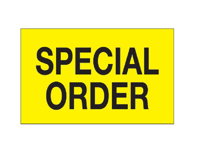 Special Order Fluorescent Yellow Labels