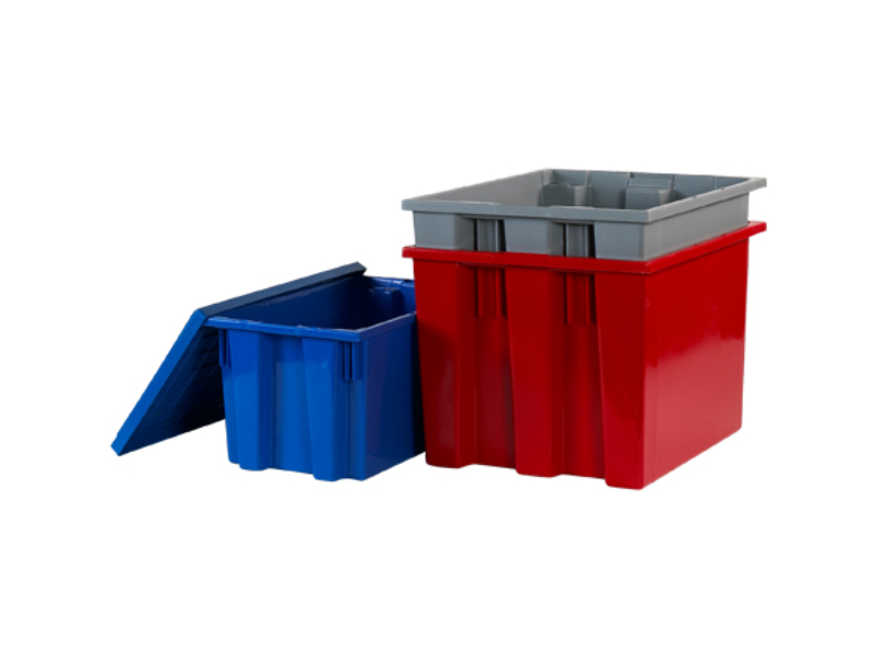 Plastic Stack And Nest Containers Stack And Nest Plastic Bins Plastic Storage Stackable Bins 2788