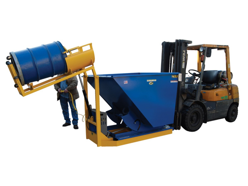 Vestil® Battery Powered Trash Drum Dumper and Container