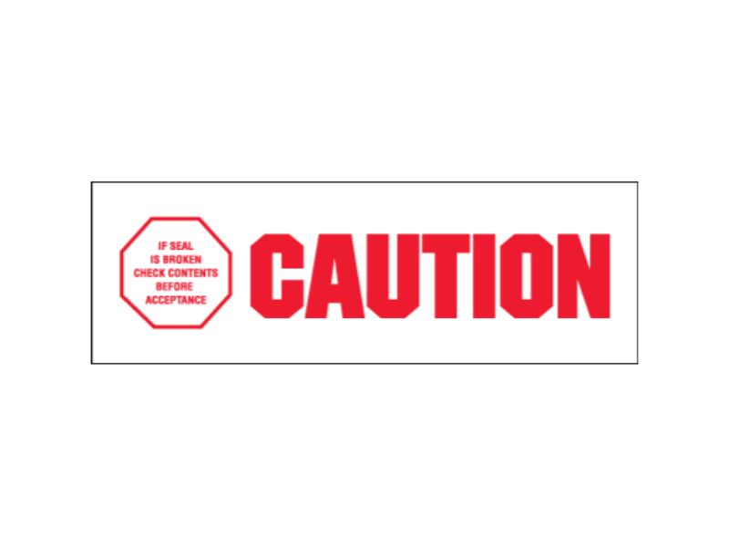 Tape Logic® Pre-Printed Carton Sealing Tape - Caution - If Seal is Broken