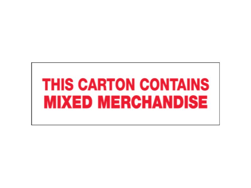 Tape Logic® Pre-Printed Carton Sealing Tape - Mixed Merchandise