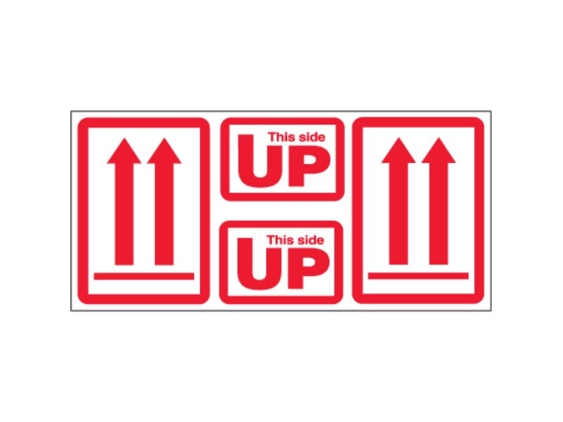 This Side Up Arrow Labels