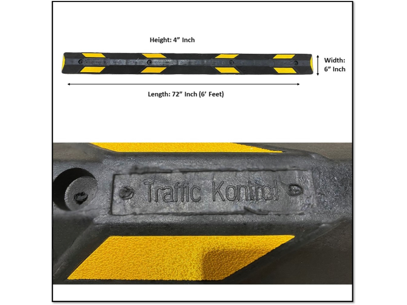 Traffic Kontrol® Rubber Parking Wheel Stop Block