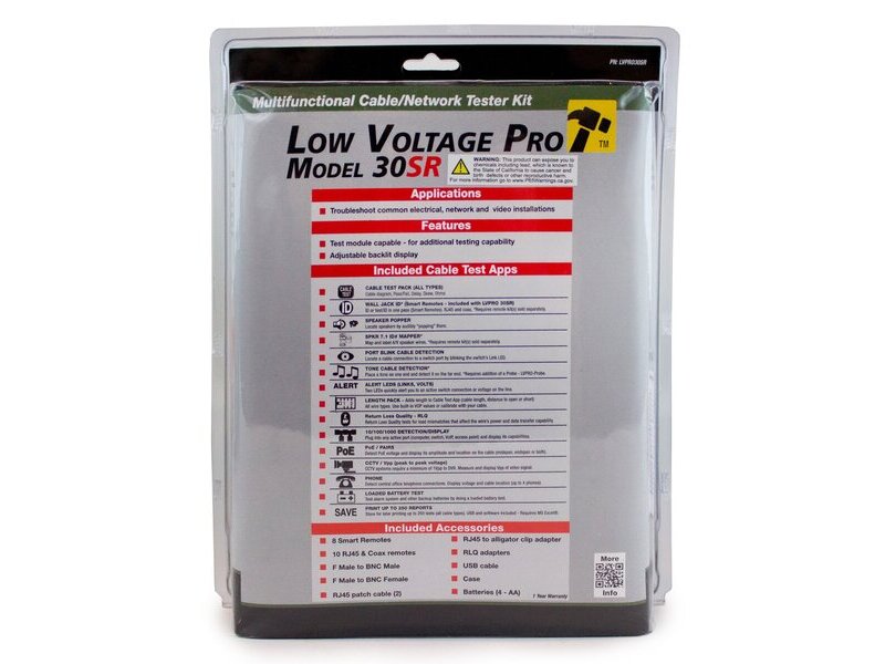 Triplett® Cable & Network Low Voltage Pro Tester Kit - LVPRO30SR