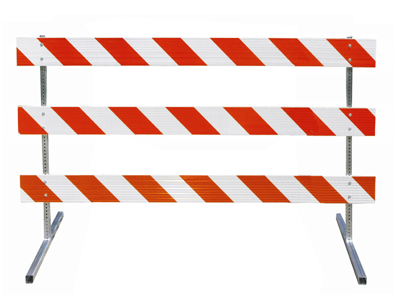 Steel Type 3 Barricades | Type III Barriers | Traffic Barricades