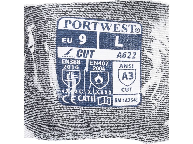 Portwest® VA622 Polyurethane Palm MR Cut Gloves - Vending Packaging