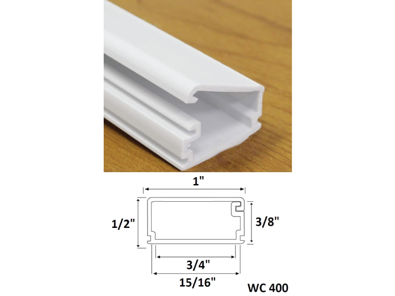 Kable Kontrol® Hinged Lid Cable Raceway | Wall Cord Covers