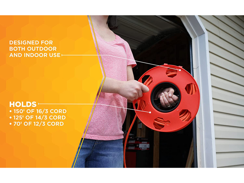 Woods® Heavy Duty Cord Storage Wheel